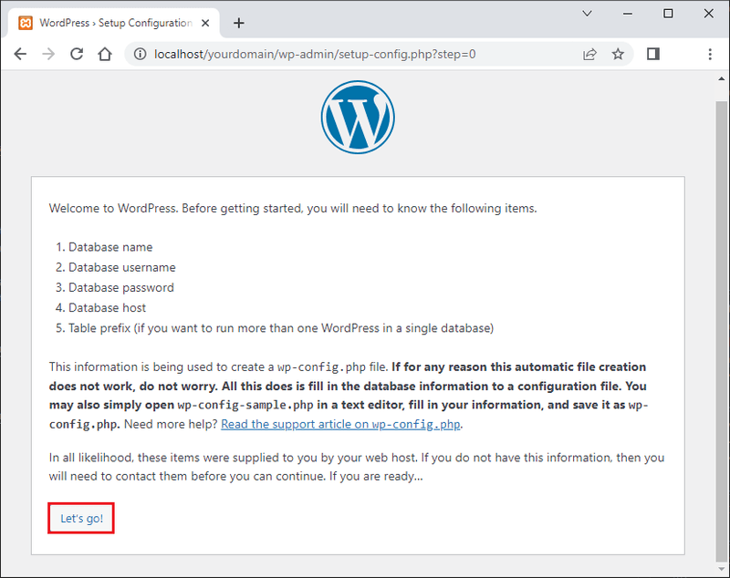 Install WordPress Site Locally With XAMPP for Windows